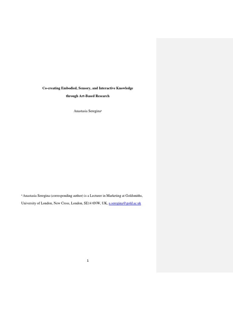 Art-Based Research | PDF