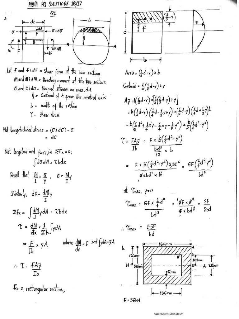 MoM PQ Solution (16-17) - Calculations | PDF