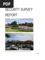 Sample Format of Security Survey and Inspection Report | PDF ...