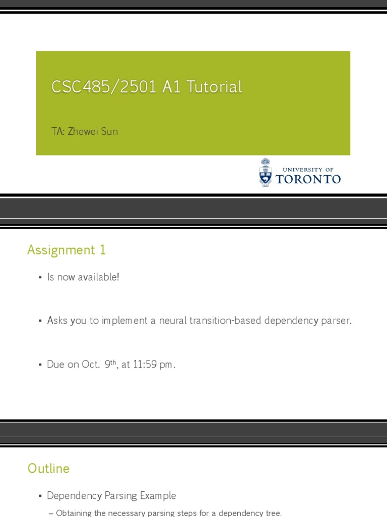 CSC485 A1 Tutorial | PDF