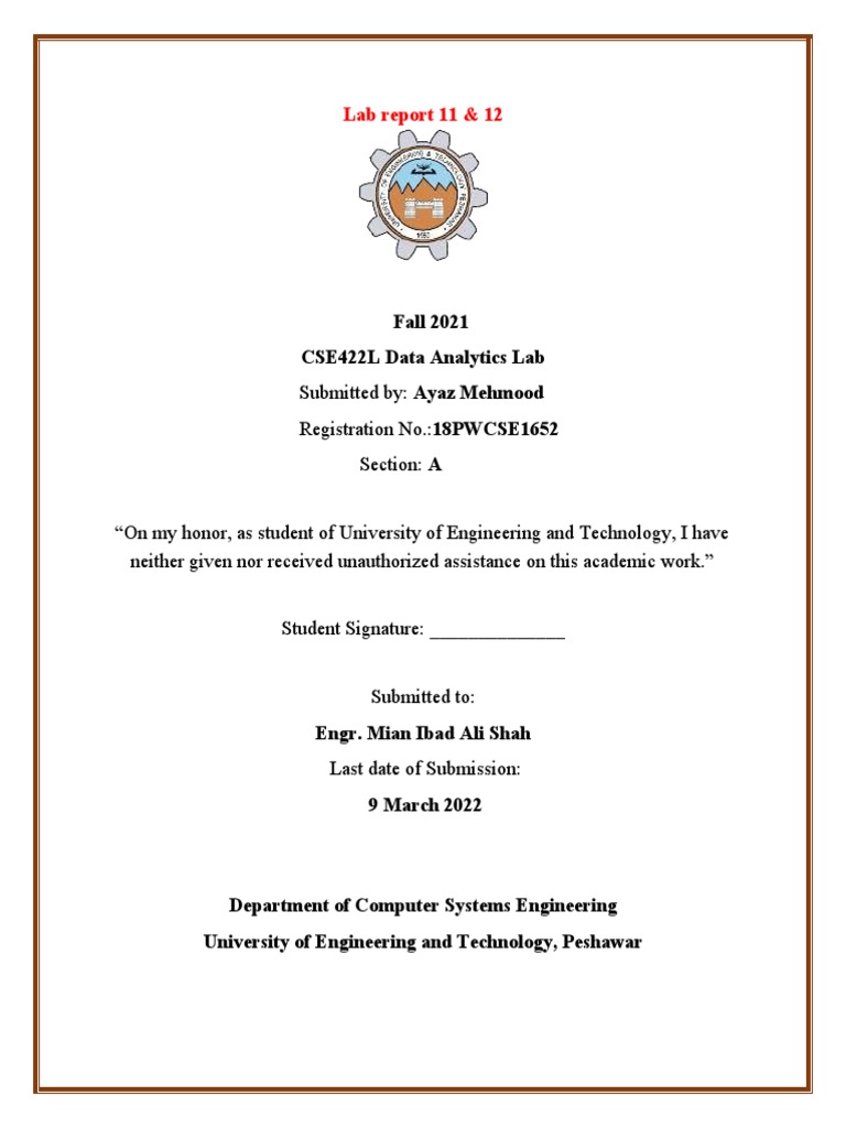 Lab 11&12 | PDF | Mathematical Optimization | Loss Function Lab 11&12 | PDF | Mathematical Optimization | Loss Function