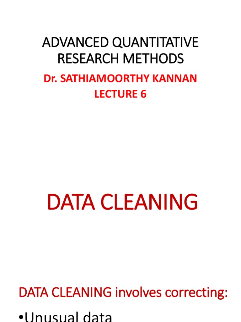 Aqrm Lecture 6 | PDF | Teaching Methods & Materials