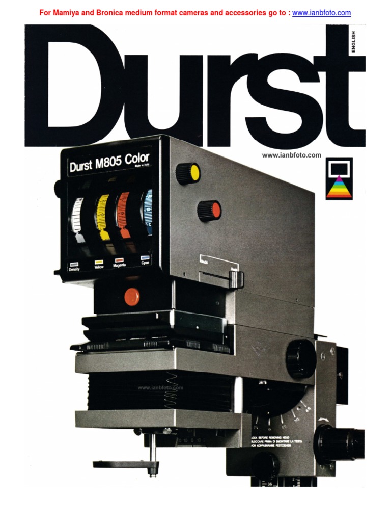 Durst M805 Enlarger Brochure | PDF