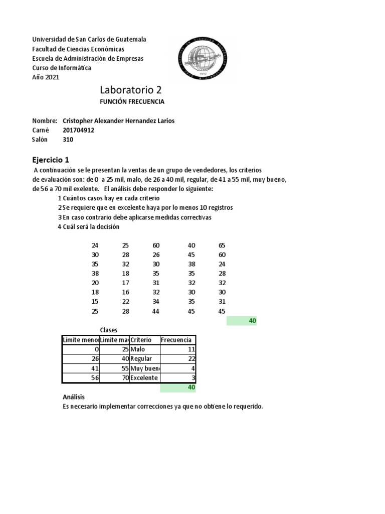 Laboratorio 2 201704912 Cristopher Hernandez | PDF