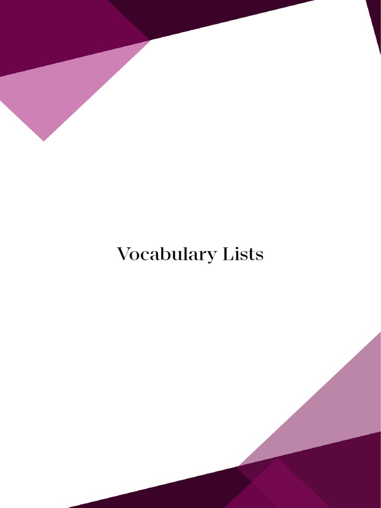 Voc D'anglais | PDF | Transport | Véhicules