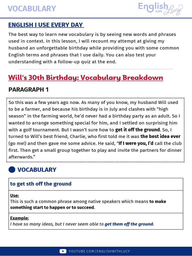 English I Use EVERY Day PDF | PDF | Vocabulary