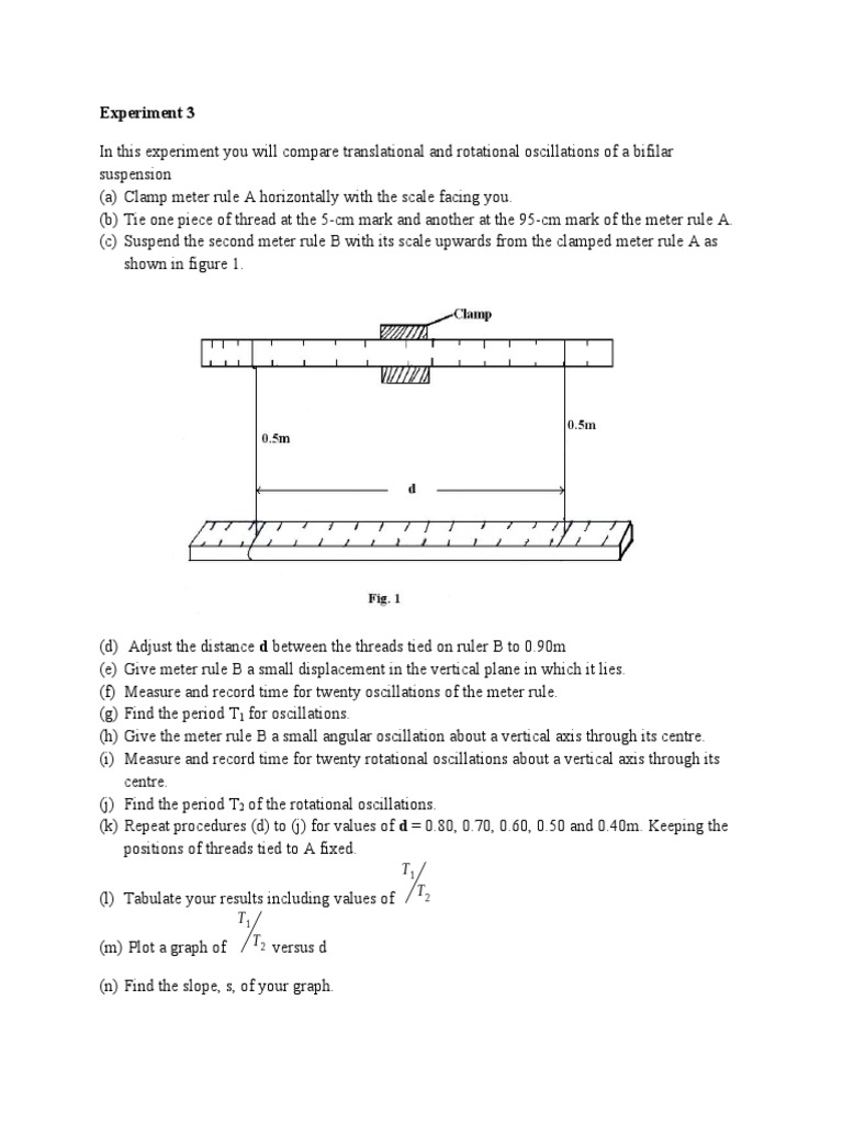 Experiment 3 Mechanics | PDF