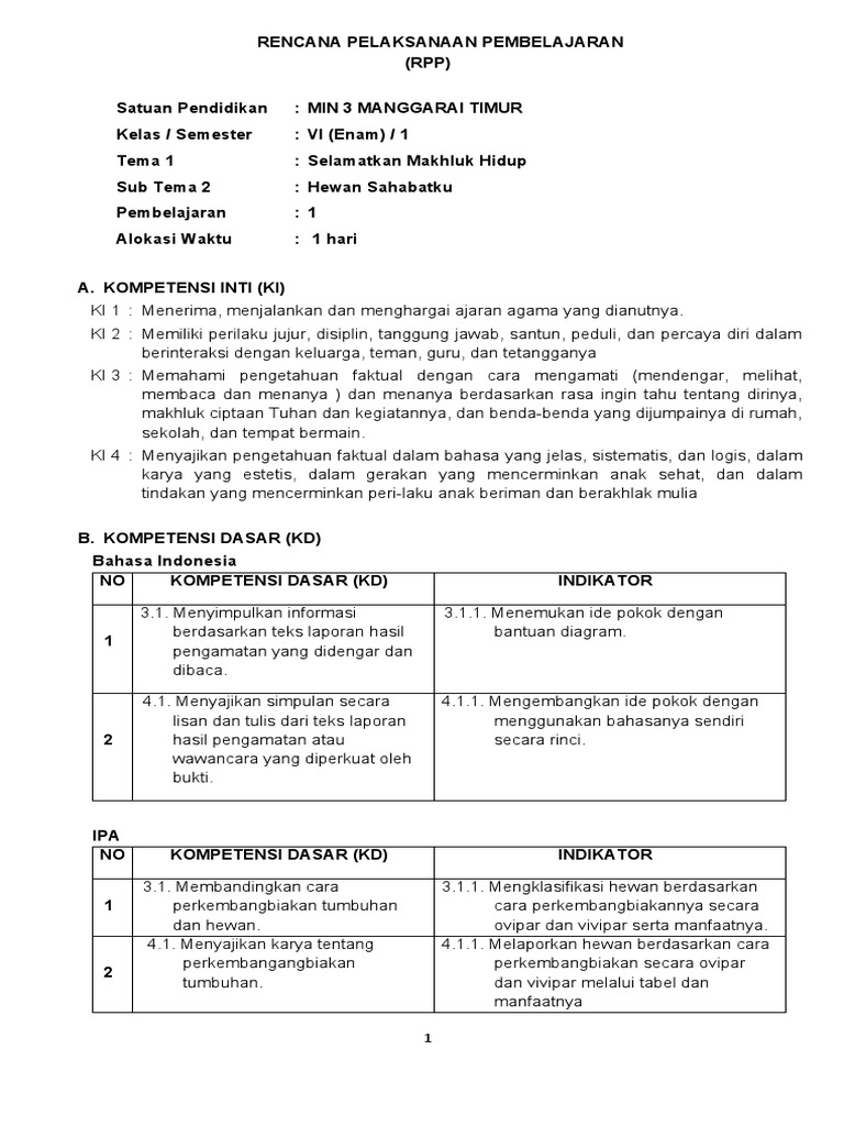 JO RPP K6 TEMA 1 ST 2_060137 | PDF