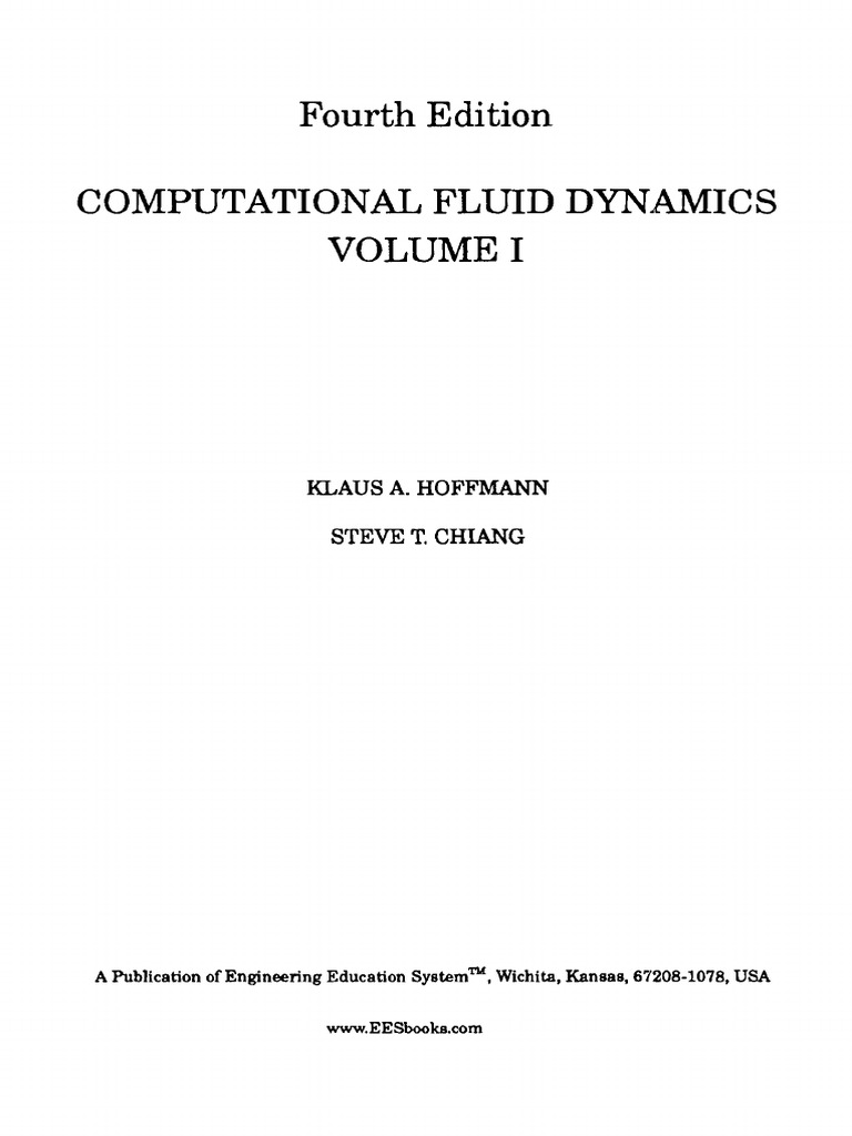 Computational Fluid Dynamics (Klaus A. Hoffmann, Steve T. Chiang) | PDF