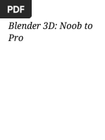 Blender 3D Beginner to Advanced Guide | PDF | Blender (Software) | 3 D ...