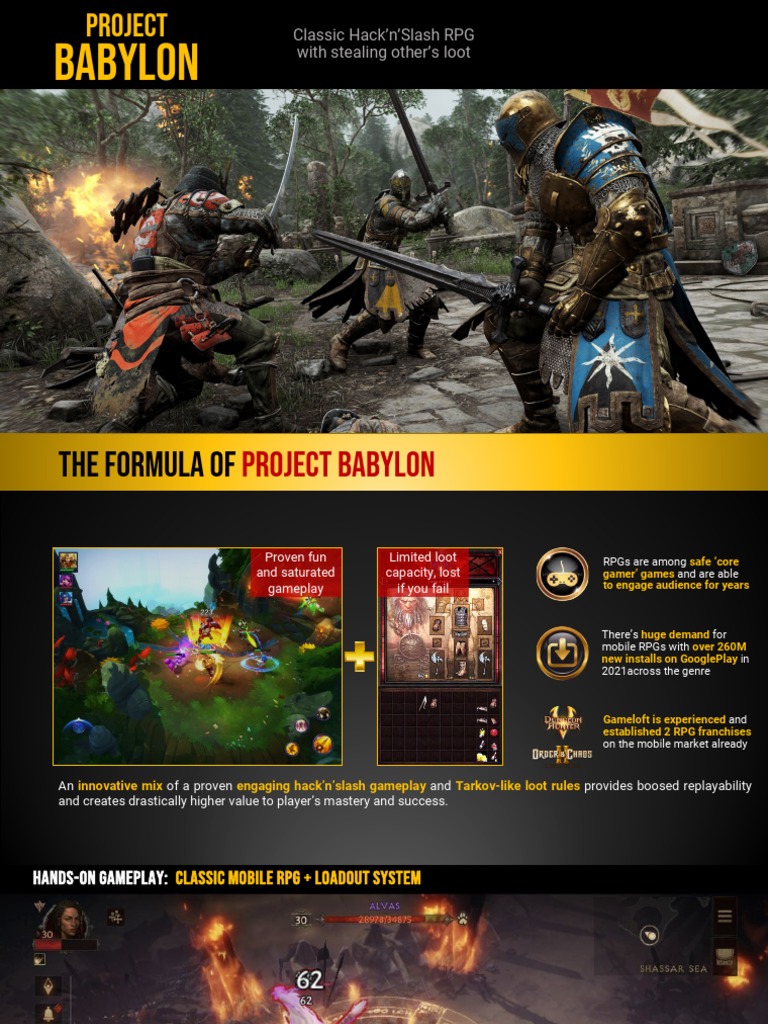 Project Babylon Game Pitch | PDF