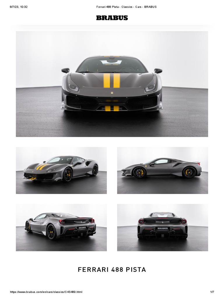 Ferrari 488 Pista - Classics - Cars - BRABUS - Pista | PDF | Car Body ...