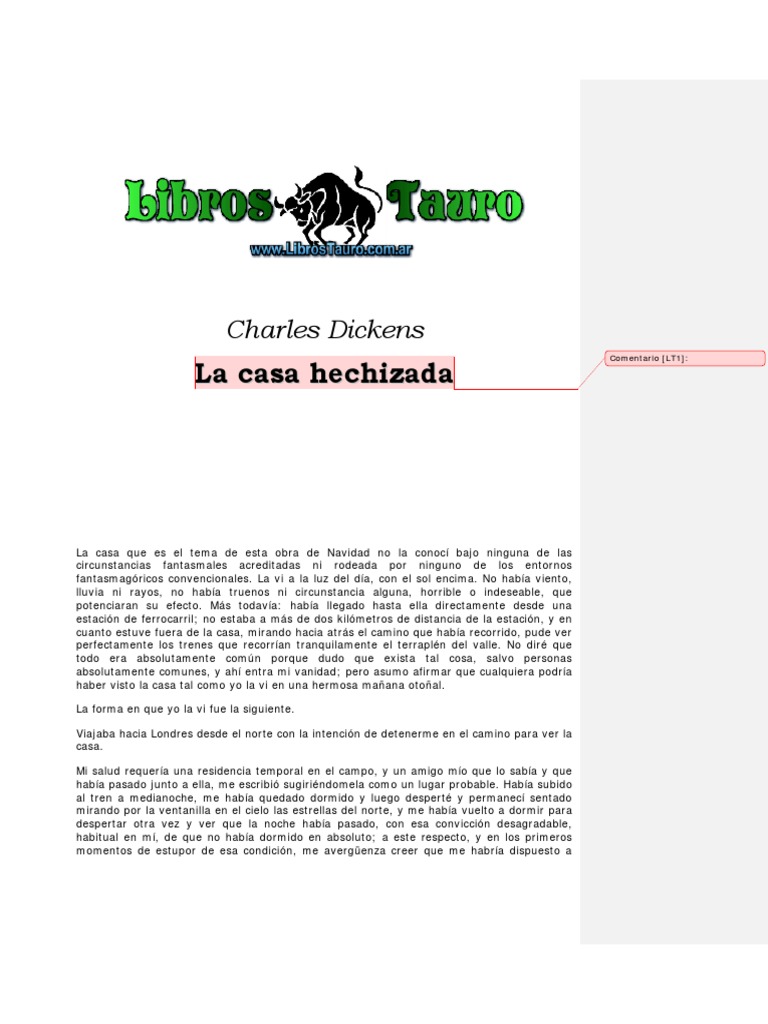 Dickens, Charles - La Casa Hechizada | PDF