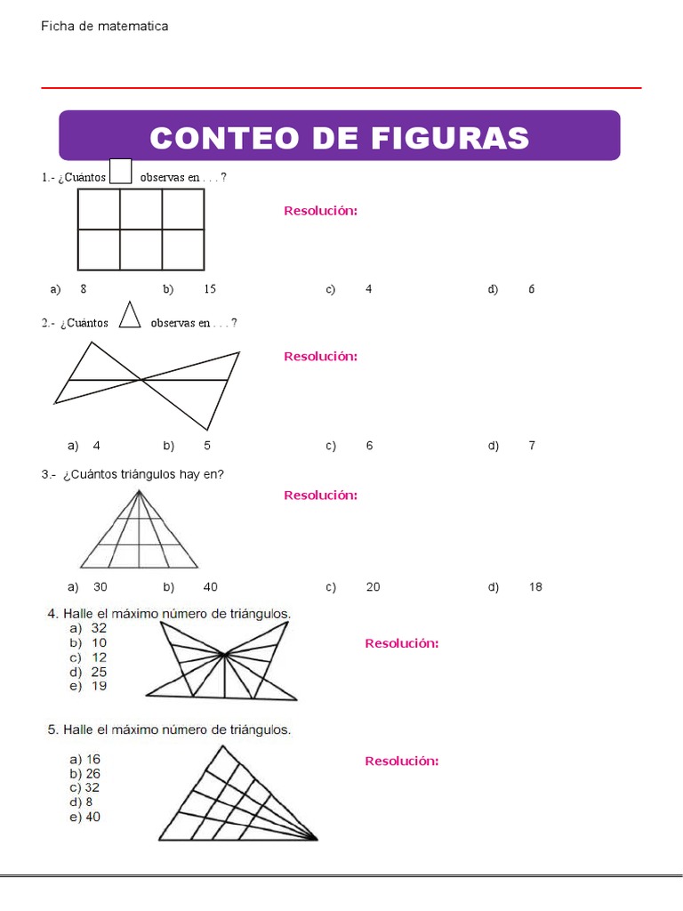 Ficha de Matematica | PDF