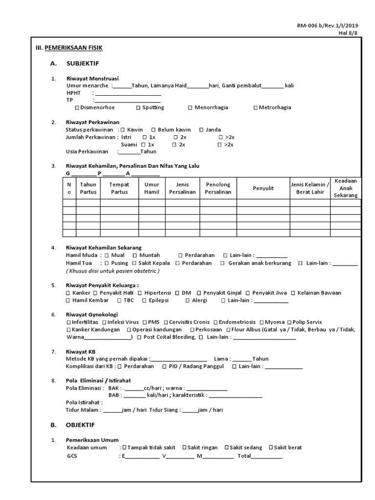 RM-006.b Asesmen Awal Keb Obgyn IGD Hal 2 | PDF | Pengembangan Diri