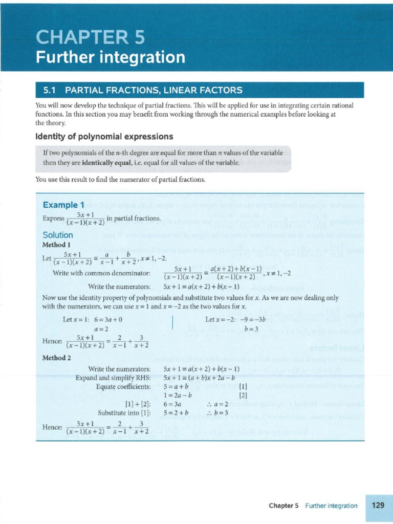 Further Integration Mathematics Year 12 | PDF