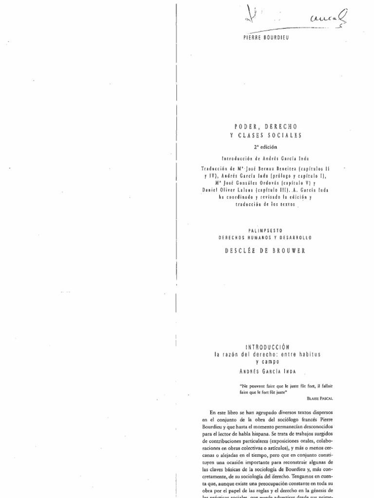 Unidad 1 Texto 2 Bourdieu-Introducción Al Habitus | PDF | Sociología