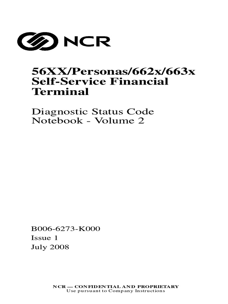 ATM Self-Service Diagnostic Codes | PDF | Automated Teller Machine ...