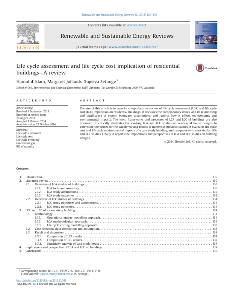 Analyse Du Cycle de Vie Et Implication Des Coûts Du Cycle de Vie Des ... Analyse Du Cycle de Vie Et Implication Des Coûts Du Cycle de Vie Des ...