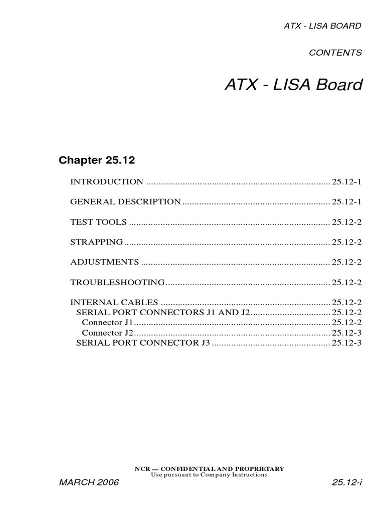 ATX-LISA Board | PDF | Information And Communications Technology ...