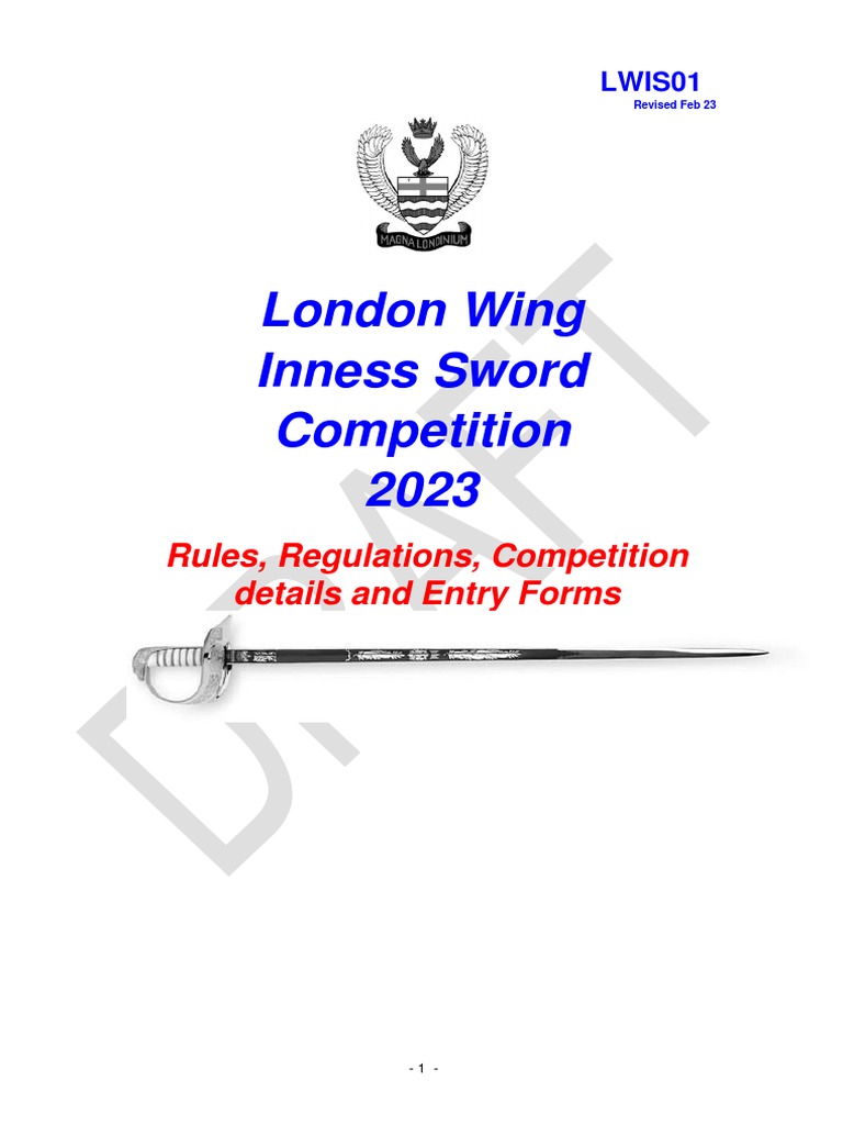 Inness Sword Rules and Regs 2023 Ver 3 | Download Free PDF | First Aid ...