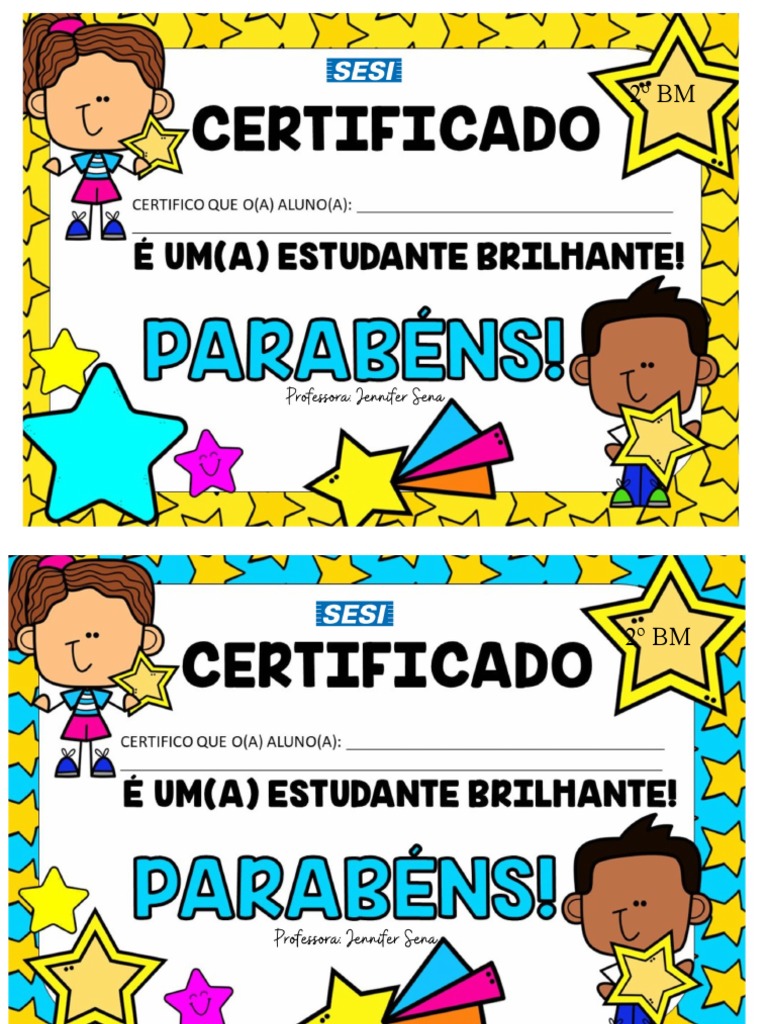 Certificado Aluno Destaque | PDF