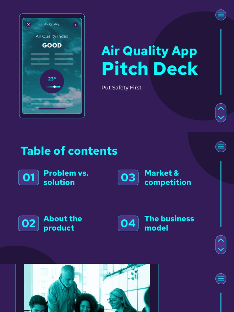 Air Quality App Pitch Deck | PDF | Mobile App | Computing