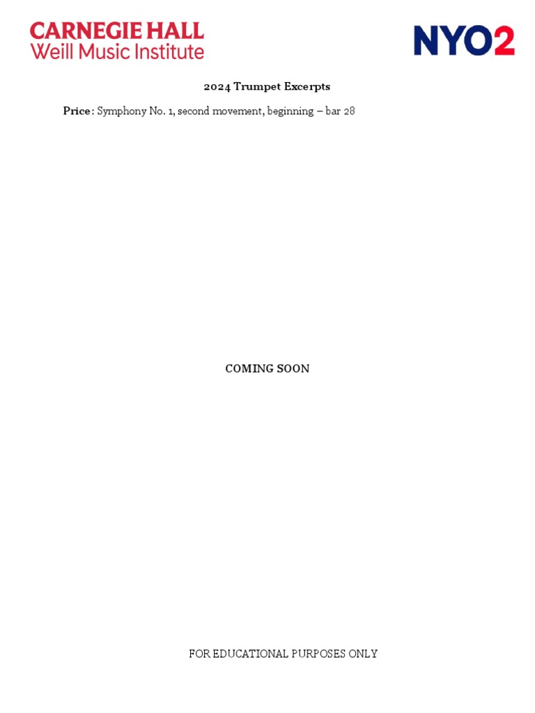 Trumpet Excerpts v2 | PDF | Art | Classics
