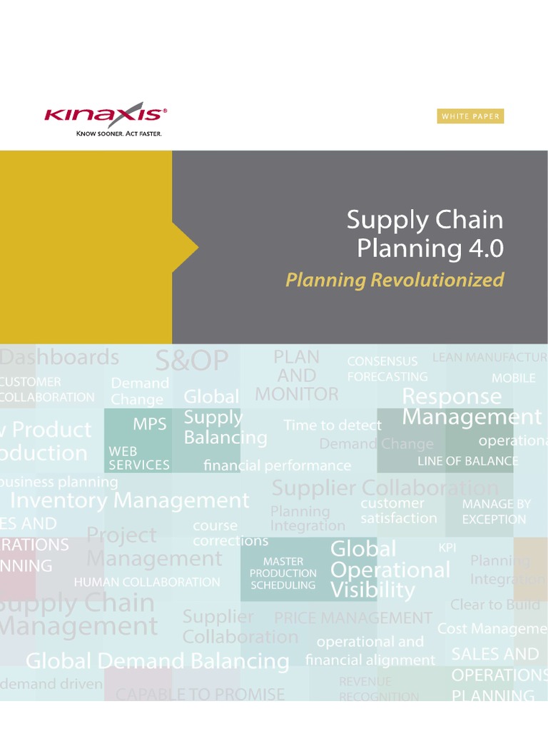 Kinaxis - SC Planning 4.0 | PDF
