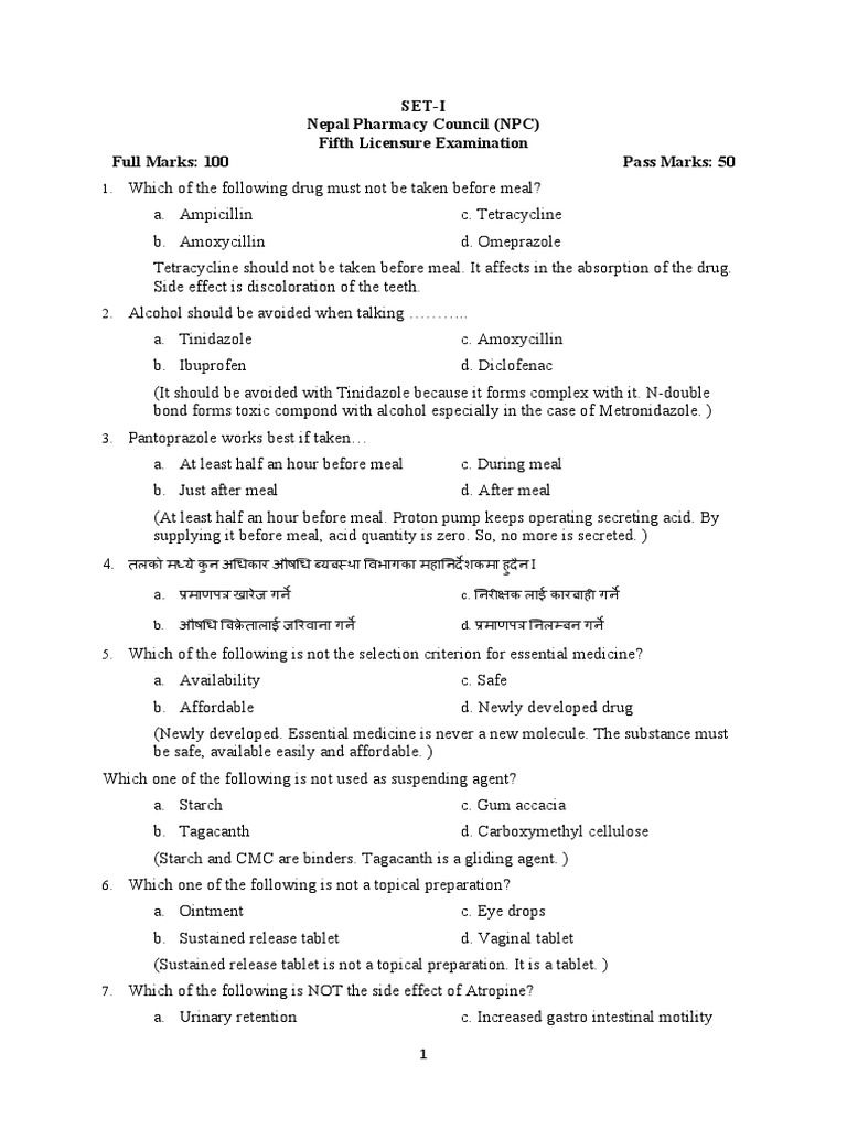 Loksewa Ayog | PDF | Chemistry | Dose (Biochemistry)