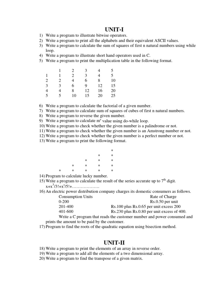 100 C Programming Exercises Pdf Pointer Computer Programming Matrix Mathematics