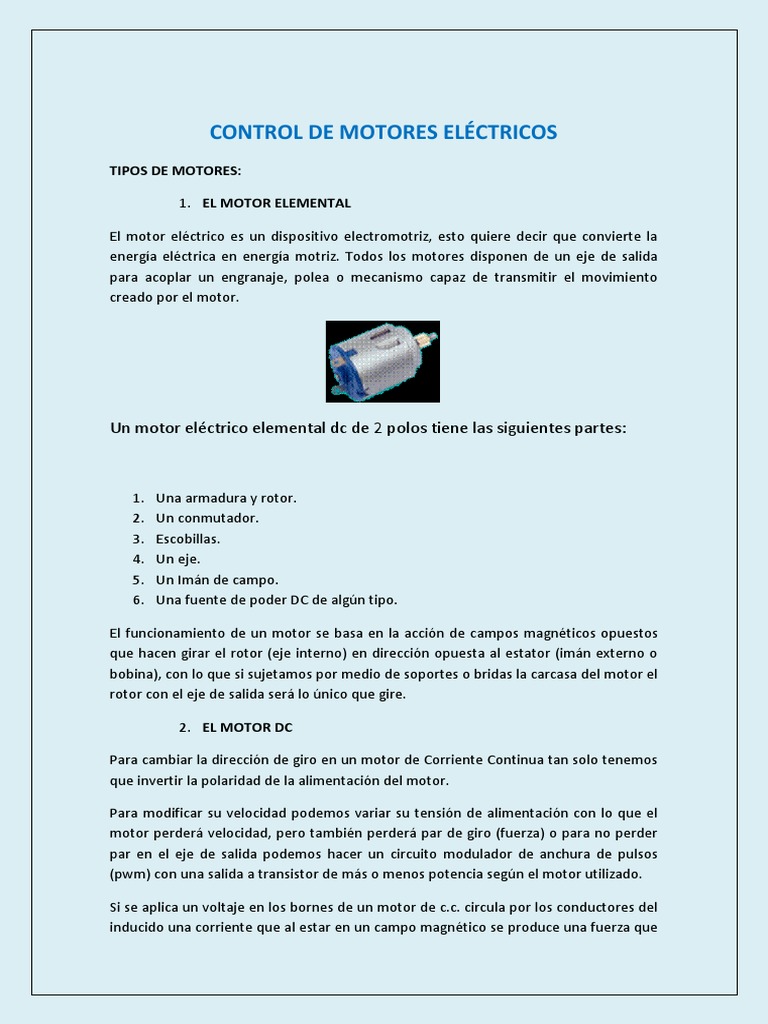 Control de Motores Eléctricos-3 | PDF