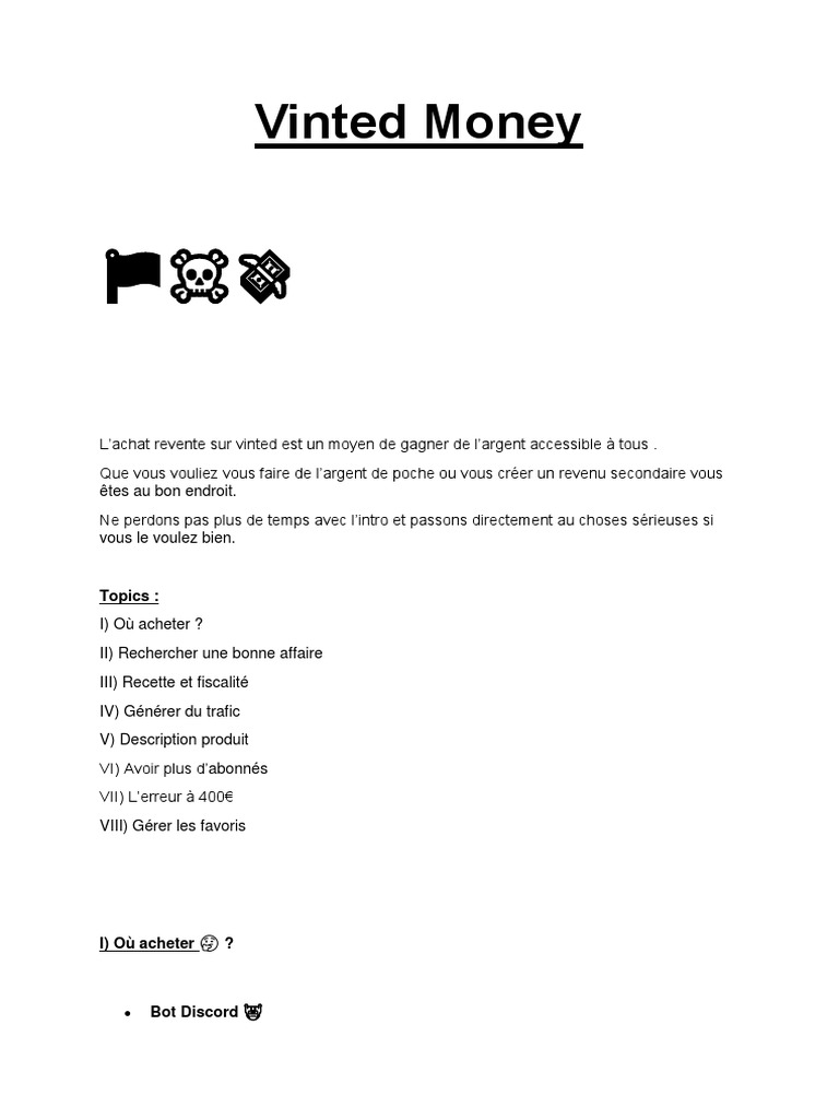 Vinted Money | PDF
