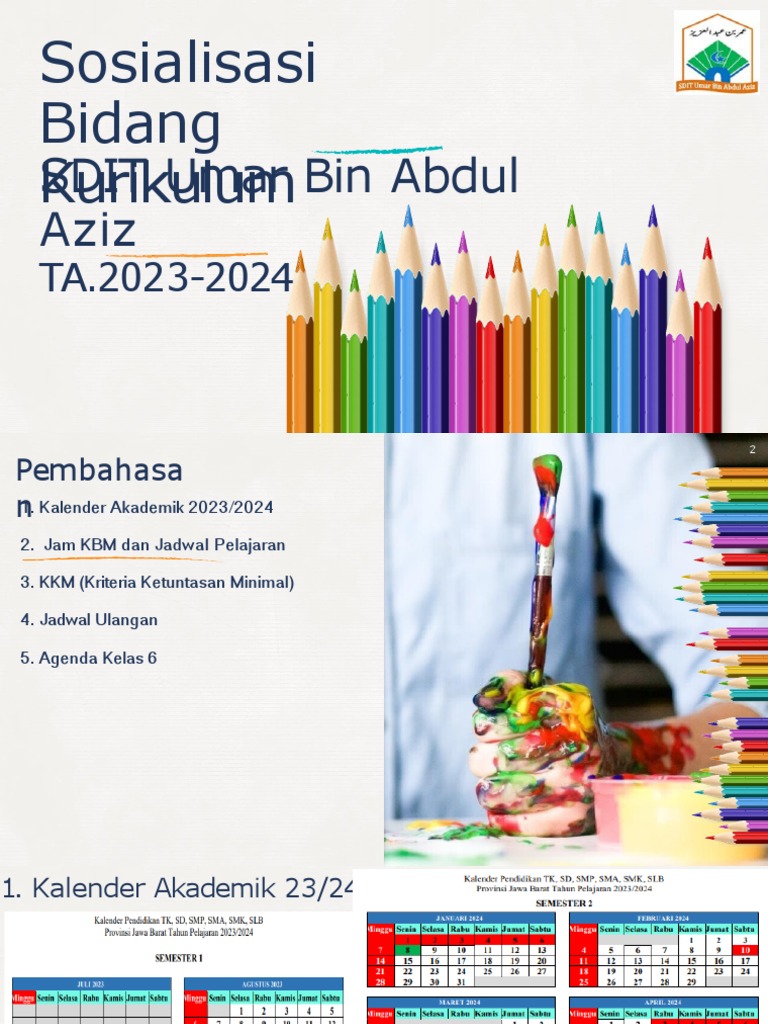 KURIKULUM SDIT Umar Bin Abdul Aziz 2023 - 2024 1 | PDF