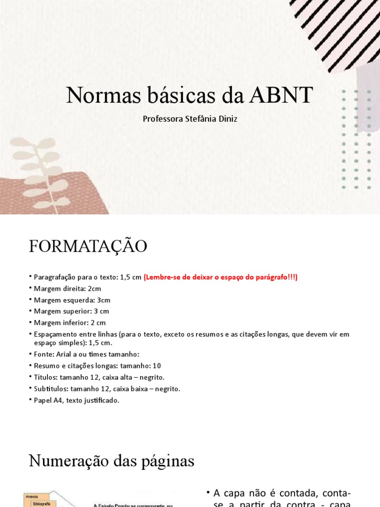 Normas Básicas Da Abnt Download Grátis Pdf Citação Caixa Alta E