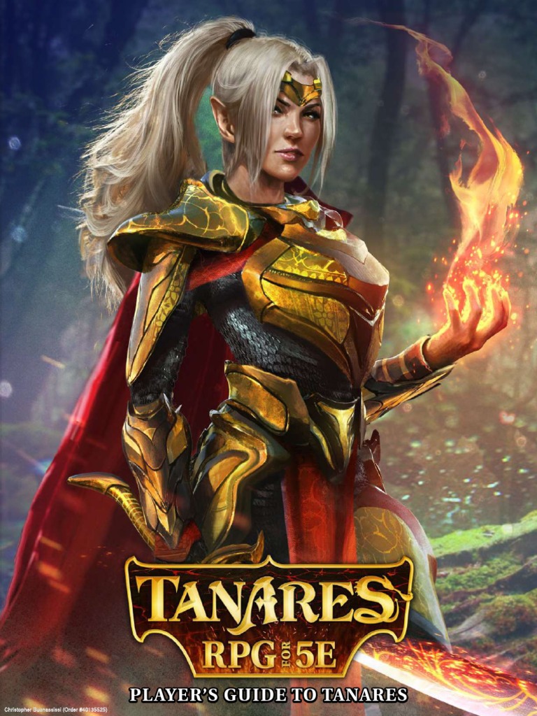 Players Guide To Tanares | PDF | Dungeons & Dragons | Tsr, Inc.