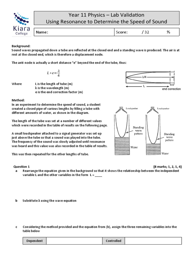 Task 11, Investigation - Resonance Validation | PDF