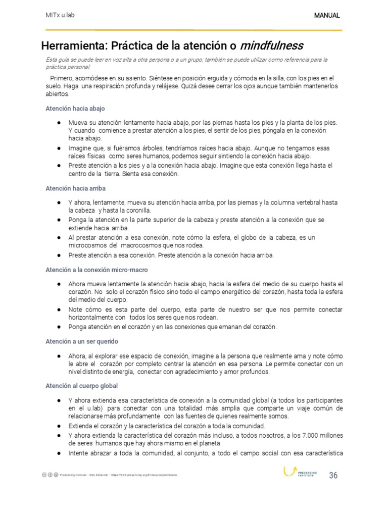 Ejercicio De Atención Pdf