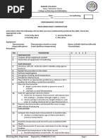 Glucometer Competency Checklist | PDF