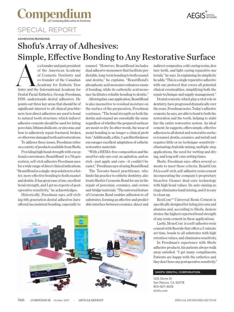 Article US Compendium Shofus Array of Adhesives Simple Effective ...