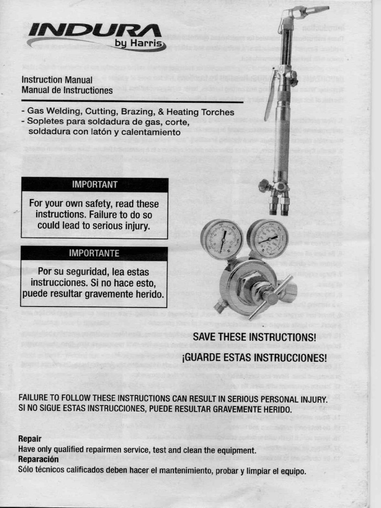 Equipo Oxicorte Harris 0001 | PDF