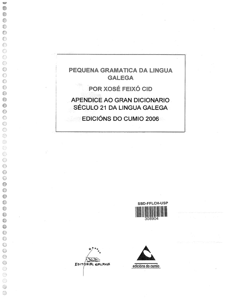 Xosé Feixó Cid Pequena Gramática Da Língua Galega | PDF