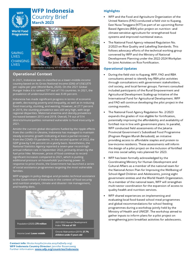 WFP 0000149142 | PDF | World Food Programme | Food Security