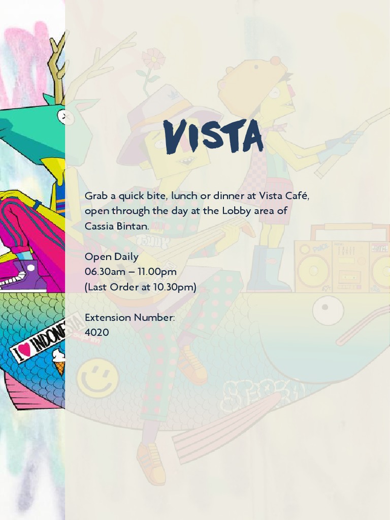 Vista Food & Beverage Menu | PDF | Indonesian Cuisine | Foods