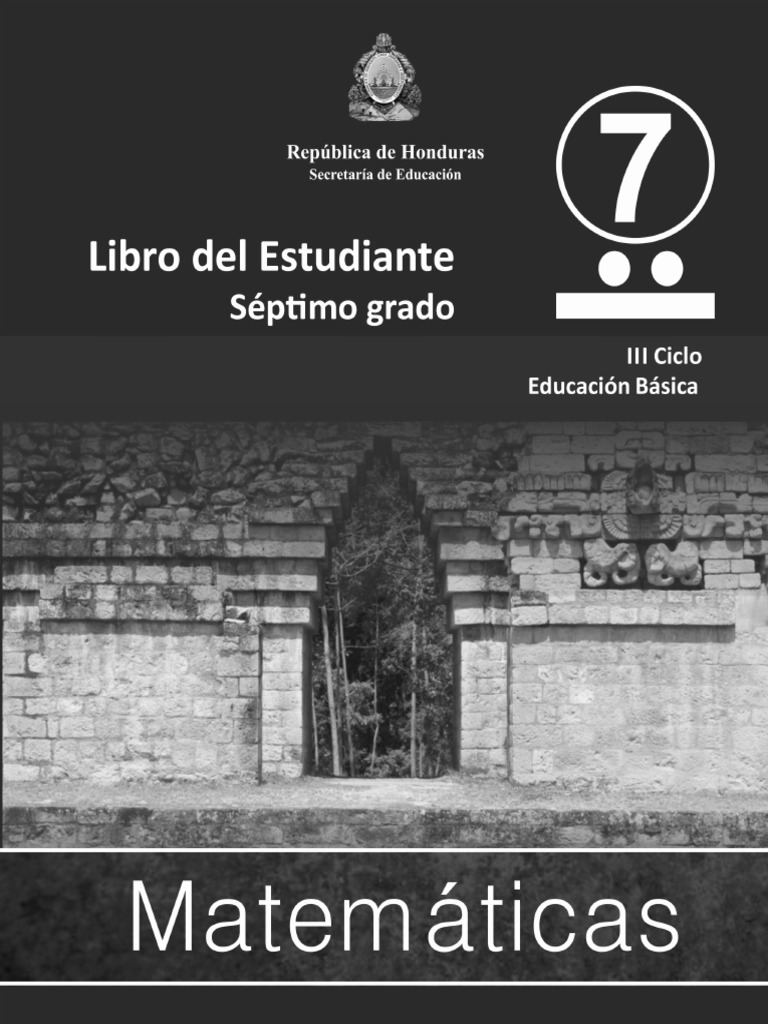 Libro de Matemáticas Séptimo Grado | PDF