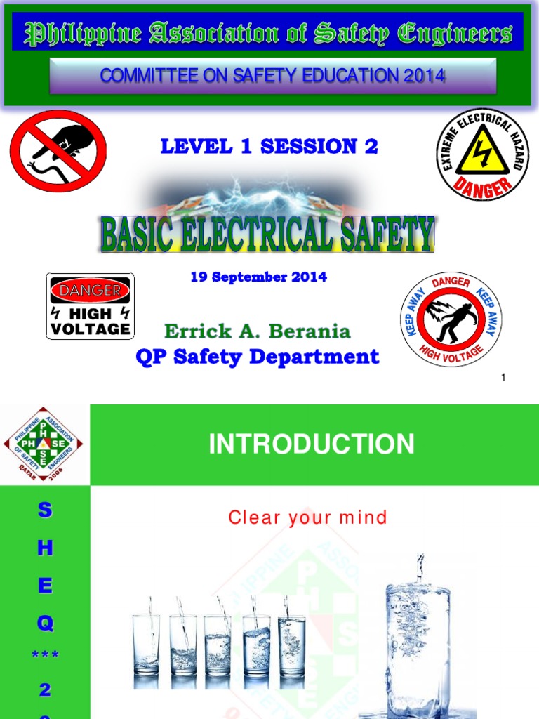 Basic Electrical Safety 19.09.2014 | PDF | Technology & Engineering