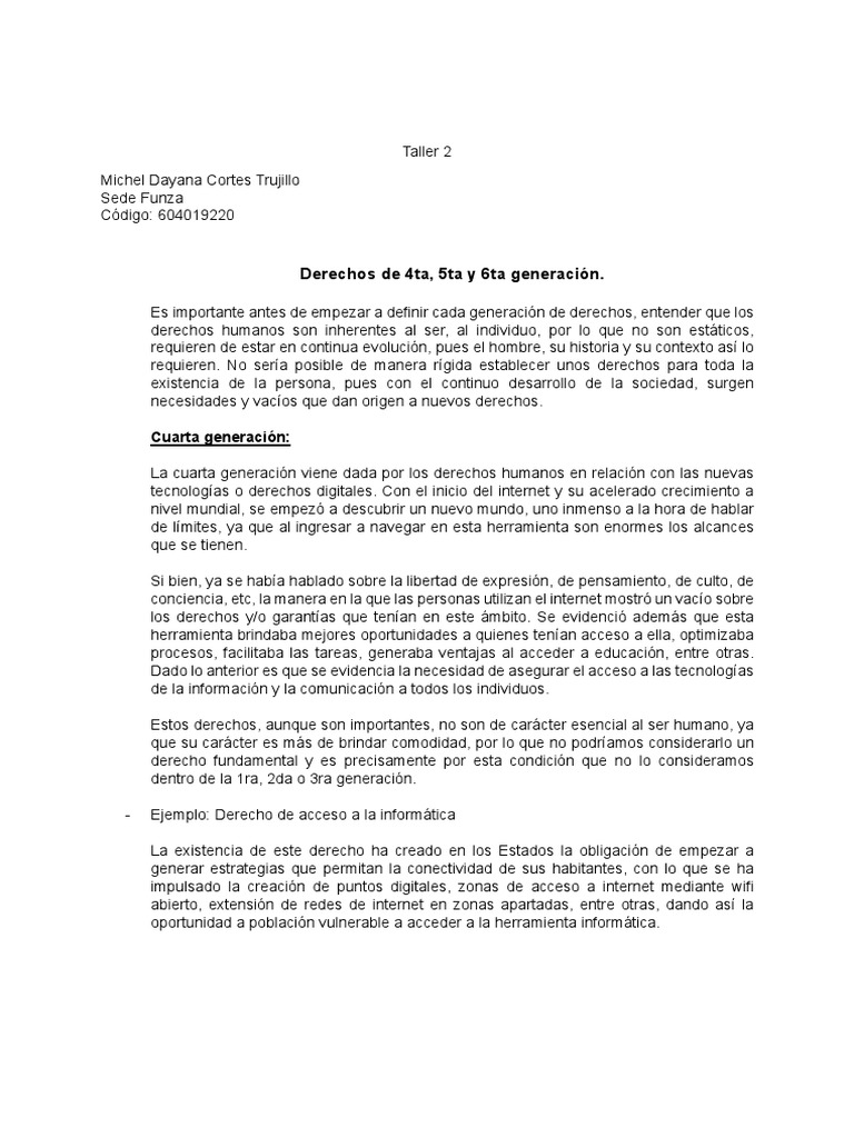 Derechos de 4ta, 5ta y 6ta Generación | PDF