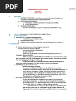 Lesson Plan Pe 6 | PDF | Physical Education | Rubric (Academic)