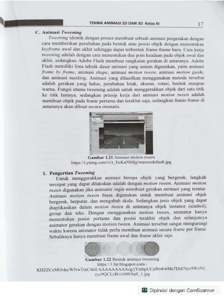 Animasi Tweening - 2d & 3d | PDF