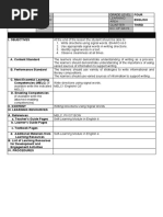 A Detailed Lesson Plan in English For Grade Four | PDF | Visual ...